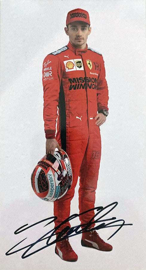 2020 Charles Leclerc Signed Ferrari Driver Card - Australian Limited E